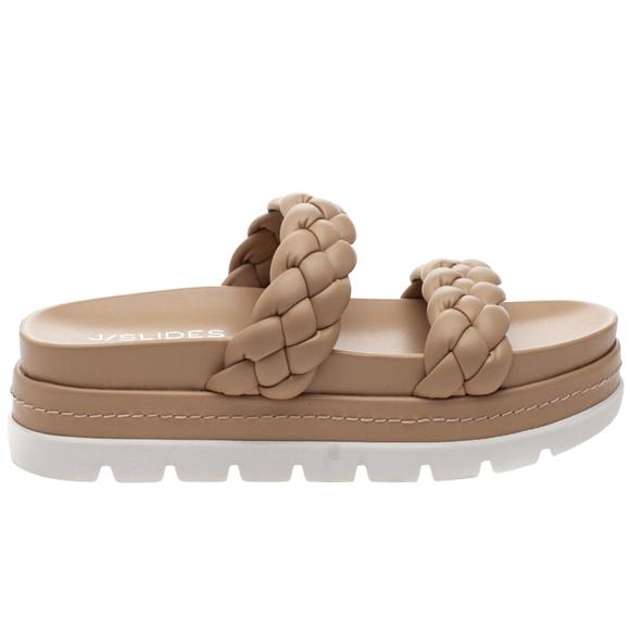 J/SLIDES | Shoes | New Jslides Reese Sandal In Sand Woven Leather ...